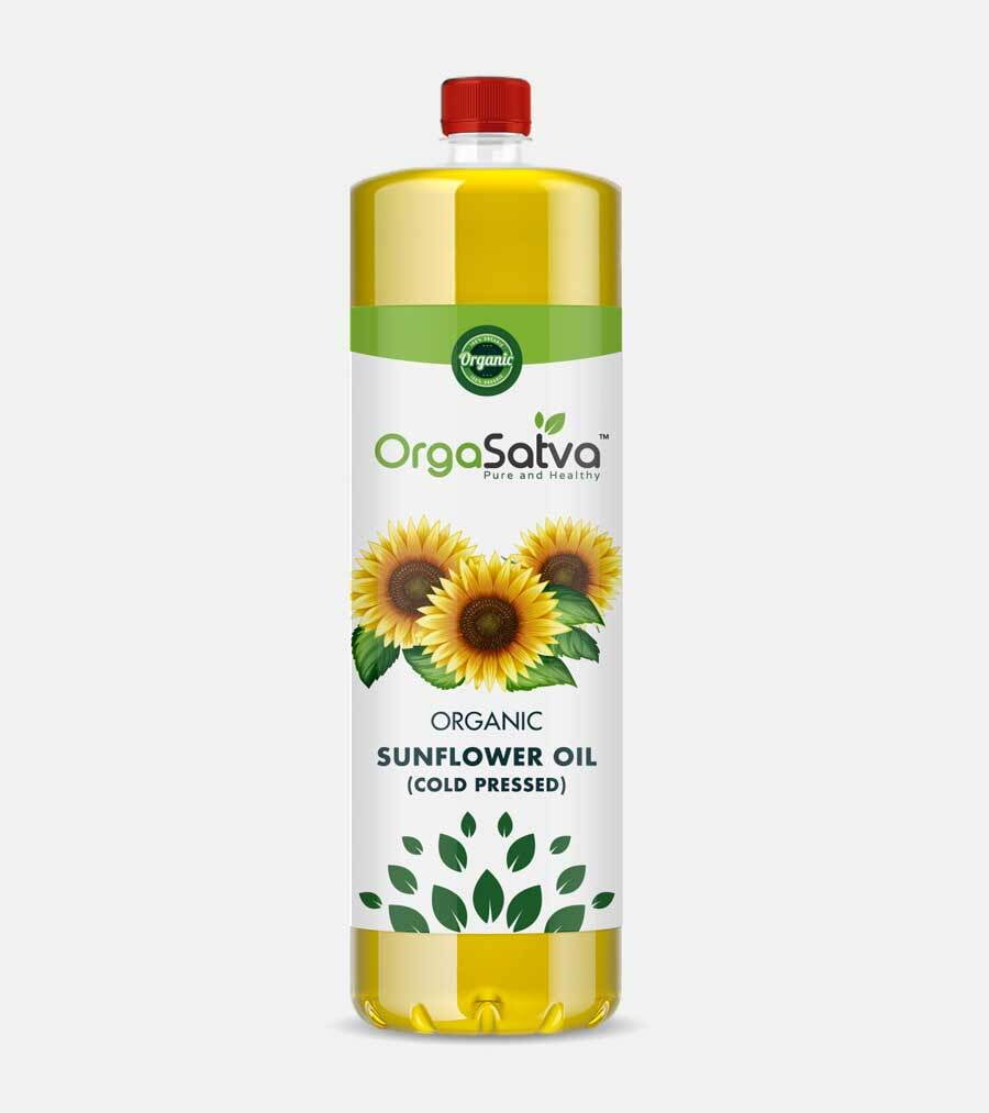OrgaSatva Organic Sunflower Oil Suryaful Oil